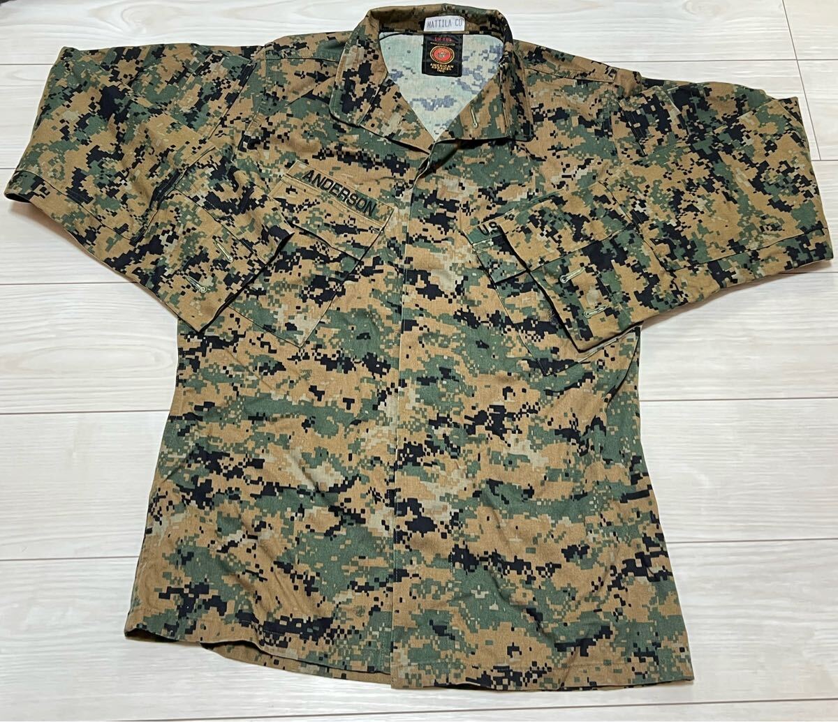 【目立った傷や汚れなし】沖縄 米軍実物 USMC 海兵隊 ウッドランドマーパットジャケット S-R 米軍放出品 RECON.MARSOC ...