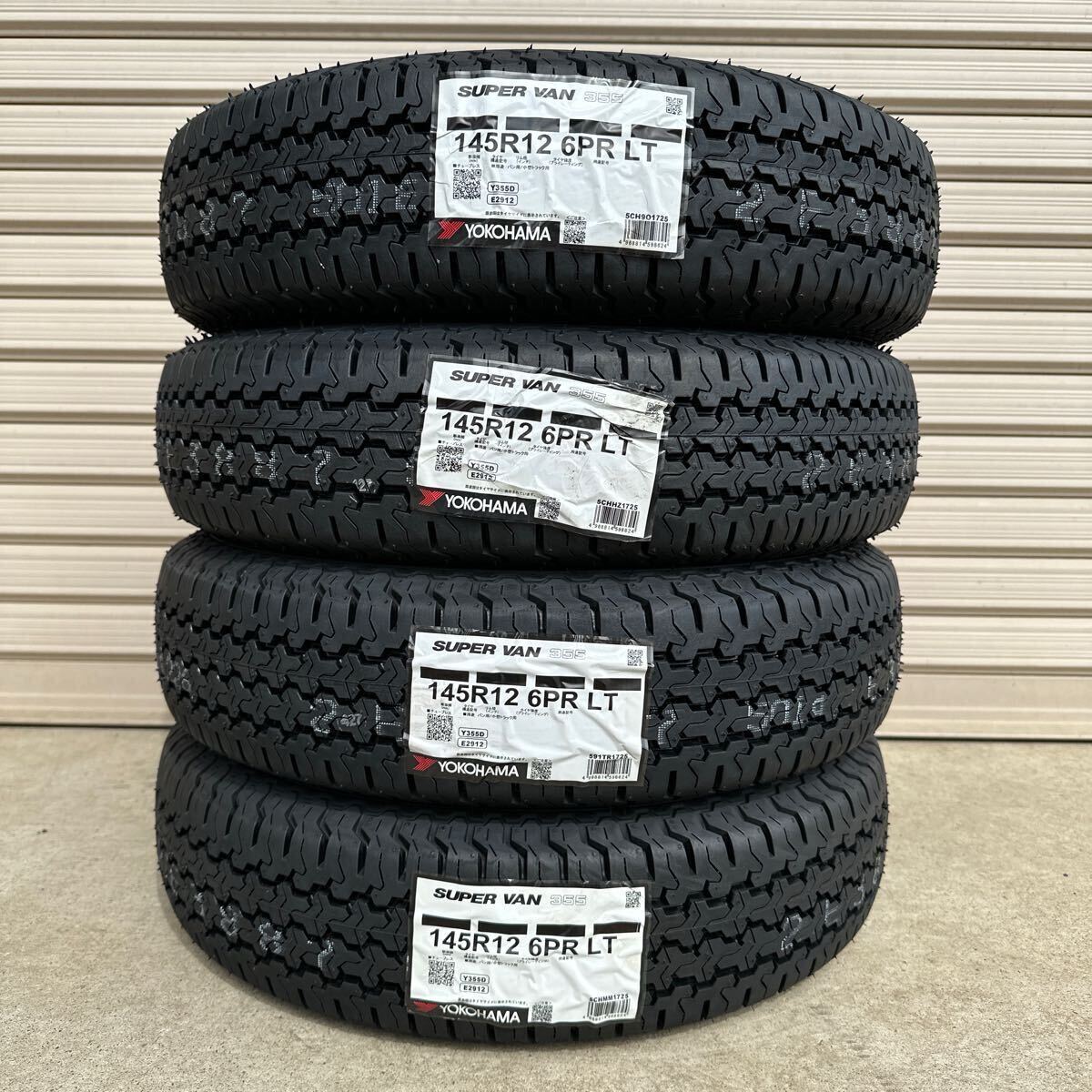 【未使用】最短当日発送 本州法人宛4本/15500円～ ヨコハマ スーパーVAN Y355 145/80R12 80/78N【145R12 6PR】車検対応 軽バン 軽トラの落札情報詳細 ...