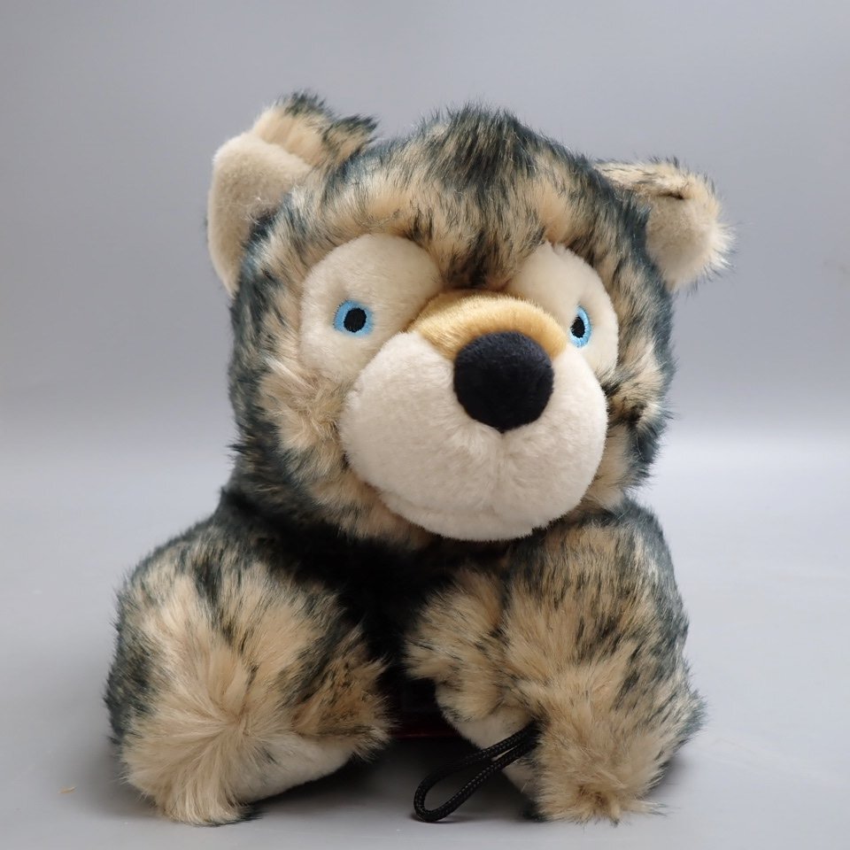 【未使用】★未使用 Fluff & Tuff/フラフ＆タフ Lobo Wolf Pup/ロボ・ウルフパップ 超大型ぬいぐるみ 全長約50cm ...