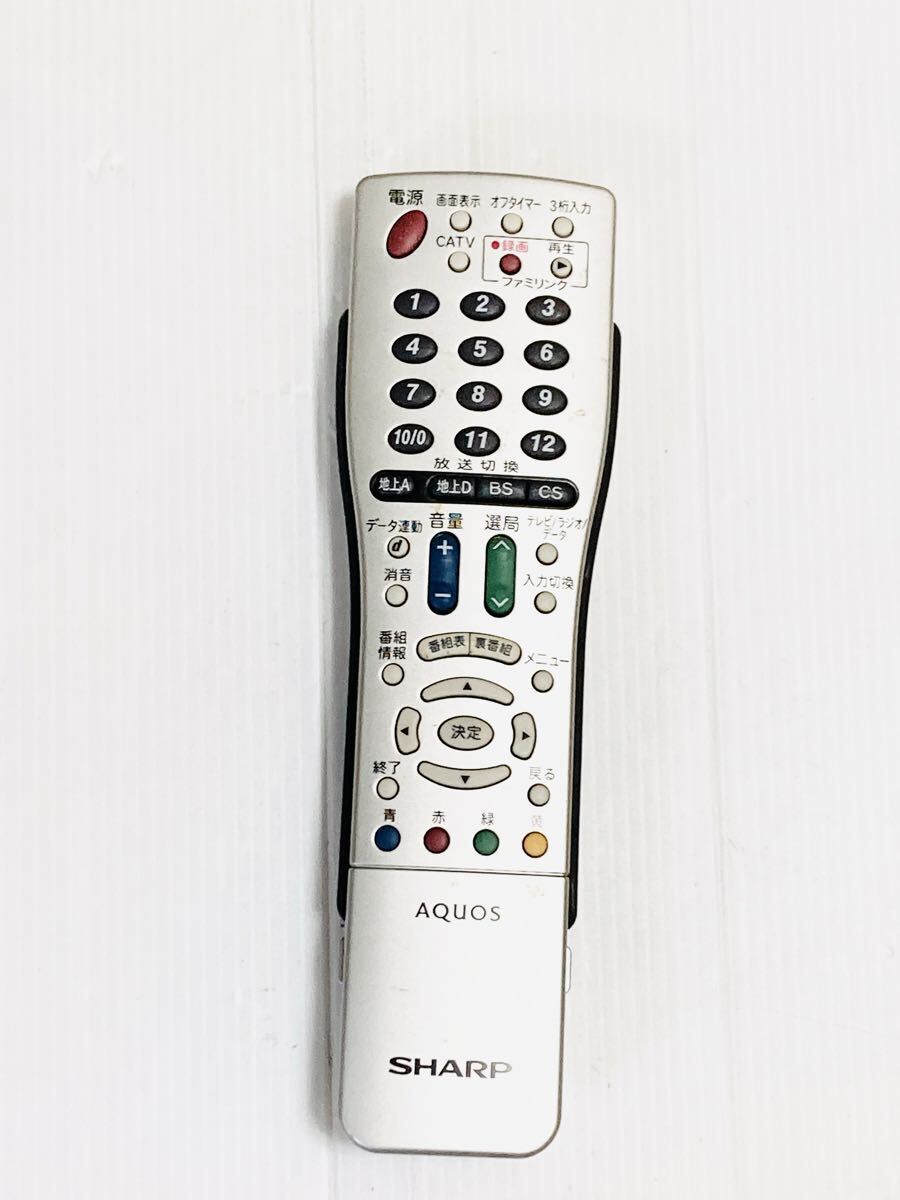 【目立った傷や汚れなし】シャープ 純正 リモコン 動作品 即日発送 GA661WJSA テレビ用 LC-42EX5/LC-37EX5/LC-32D30/LC-26D30/LC-20D30の落札 ...