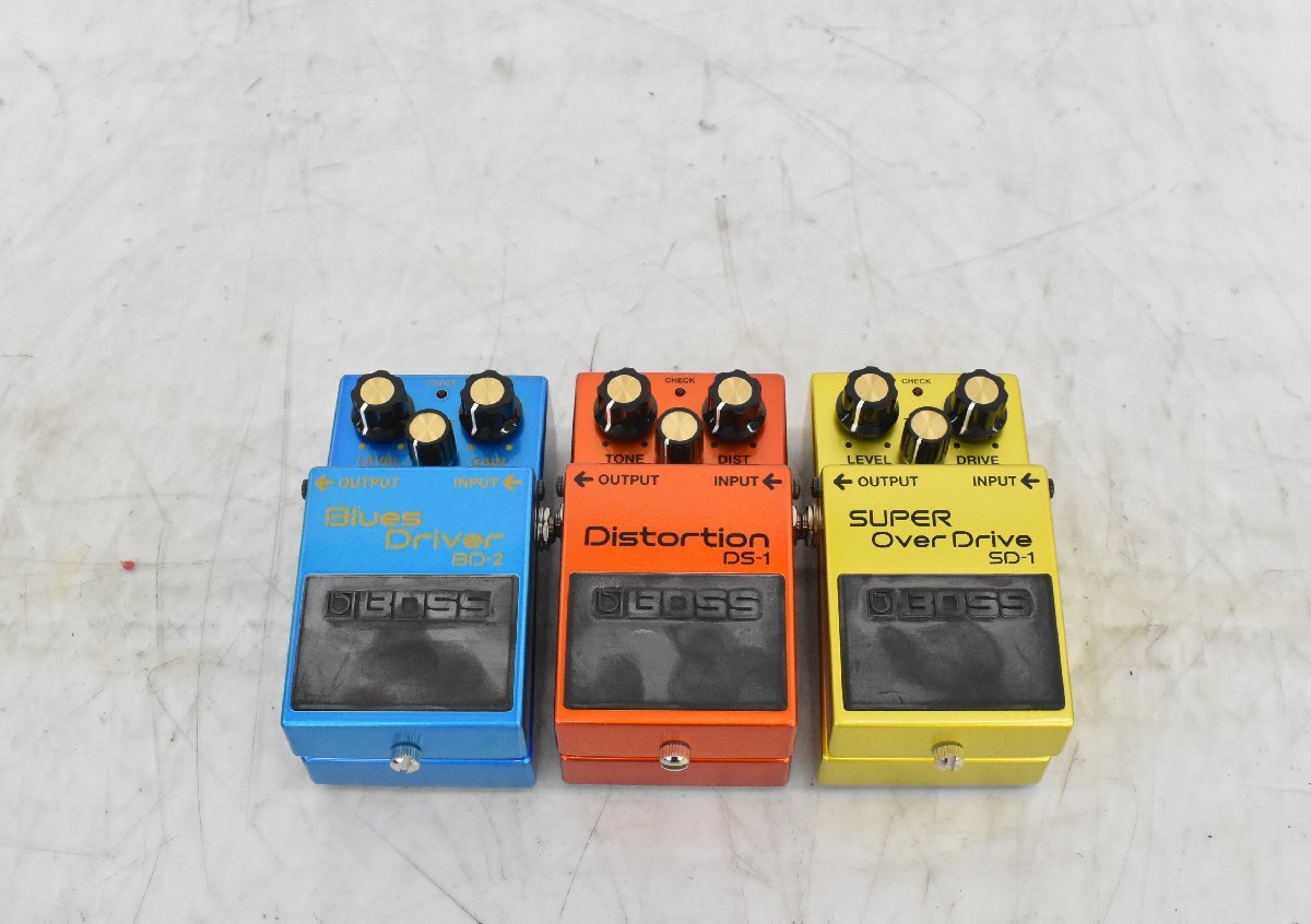 【傷や汚れあり】【 C 】4171 BOSS BD-1/SD-1/DS-1 50YEAR ANNIVERSARY エフェクター 3点セット ...