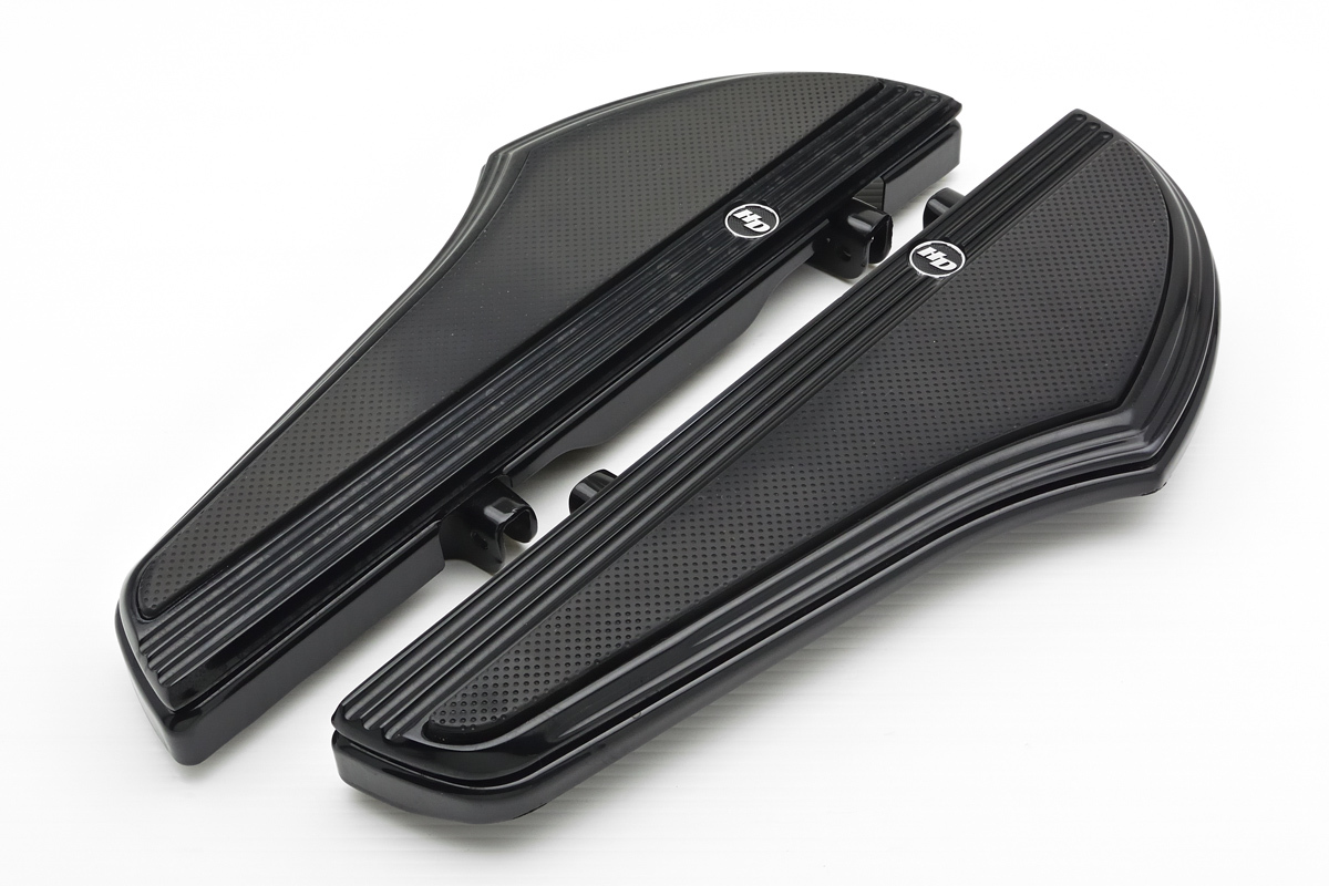 【ハーレー純正】 50500640 ディファイアンス・フットボード / ブラックアノダイズド '00～ FLソフテイル ツーリングの落札情報 ...