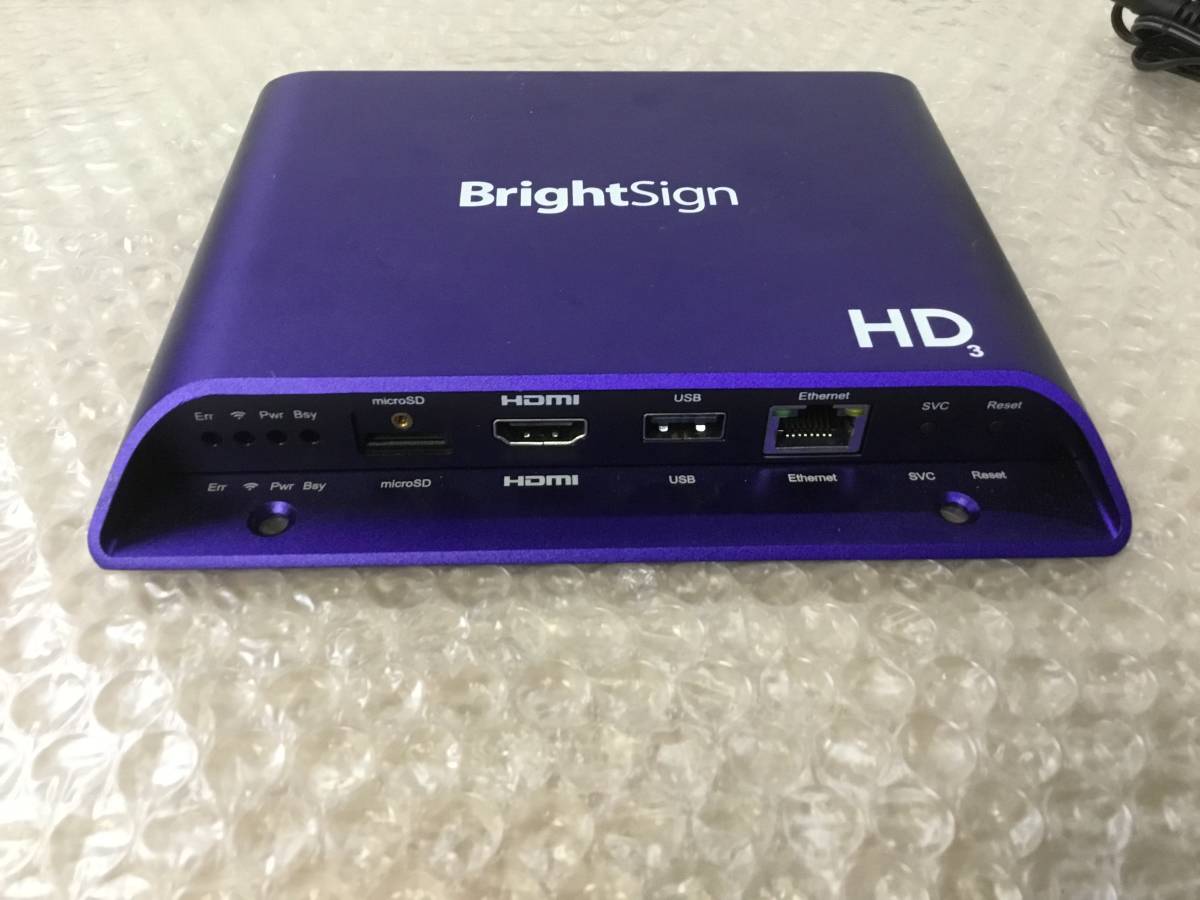 サ9696T★BrightSign HD1023 Full HD 拡張I/O HTML5プレーヤーの落札情報詳細 - ヤフオク落札価格検索 ...