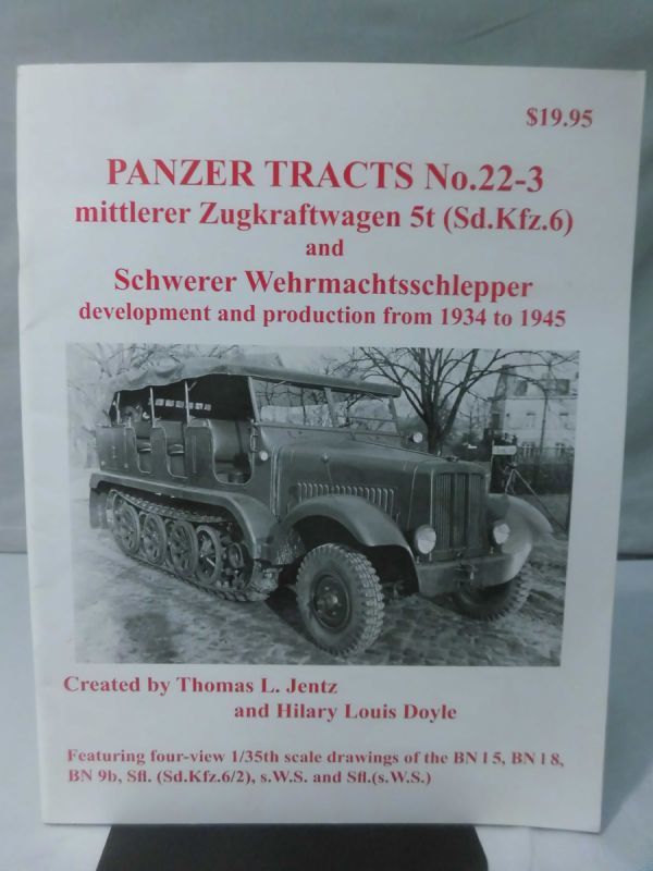 m) 洋書 PANZER TRACTS No.22-3 5トンハーフトラック mitterer Zugkraftwagen 5t （Sd ...