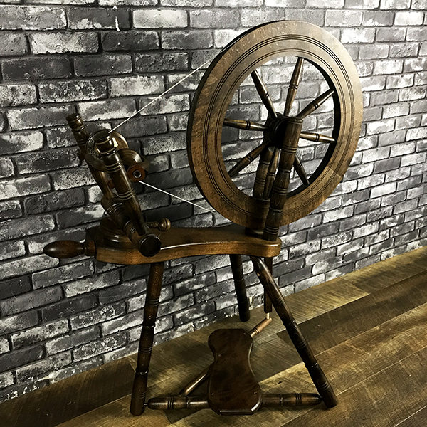 ホールデン HALDANE 木製 紡毛機 糸紡ぎ機 GATESIDE FIFE KY14 7ST Spinning wheel 紡ぎ車 糸車 ...