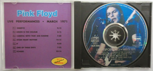 PINK FLOYD / LIVE PERFORMANCES MARCH 1971 / BUR 9105 【イタリア盤 コレクターズCD ...
