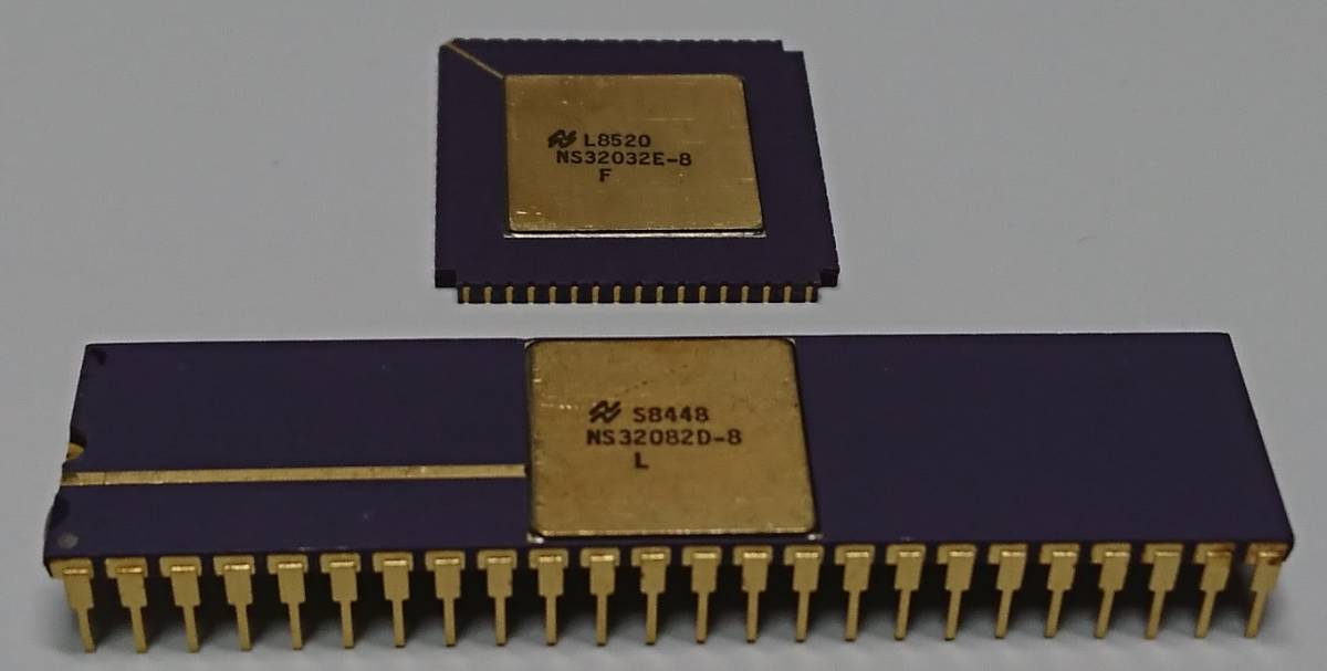 NS32032(32bit CPU)とNS32082(MMU)のセットの落札情報詳細 - ヤフオク落札価格検索 オークフリー