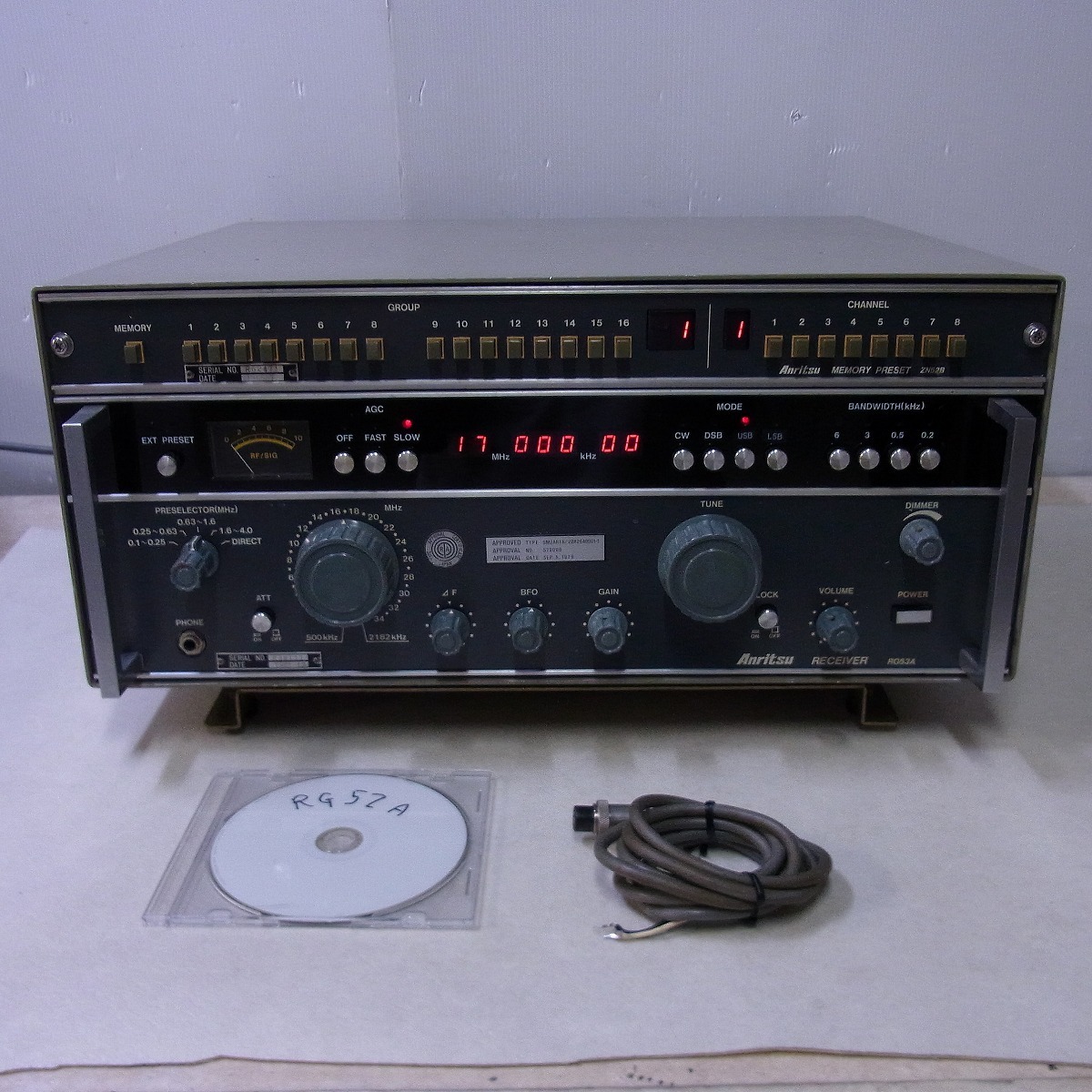 アンリツ ANRITSU RG53A 受信機 RG-53A【80の落札情報詳細 - Yahoo!オークション落札価格検索 オークフリー