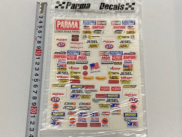 【新品】 未使用 PARMA NASCAR フェンダー デカール #10788 1/10 FENDER DECALS パーマ PSE 検 ...