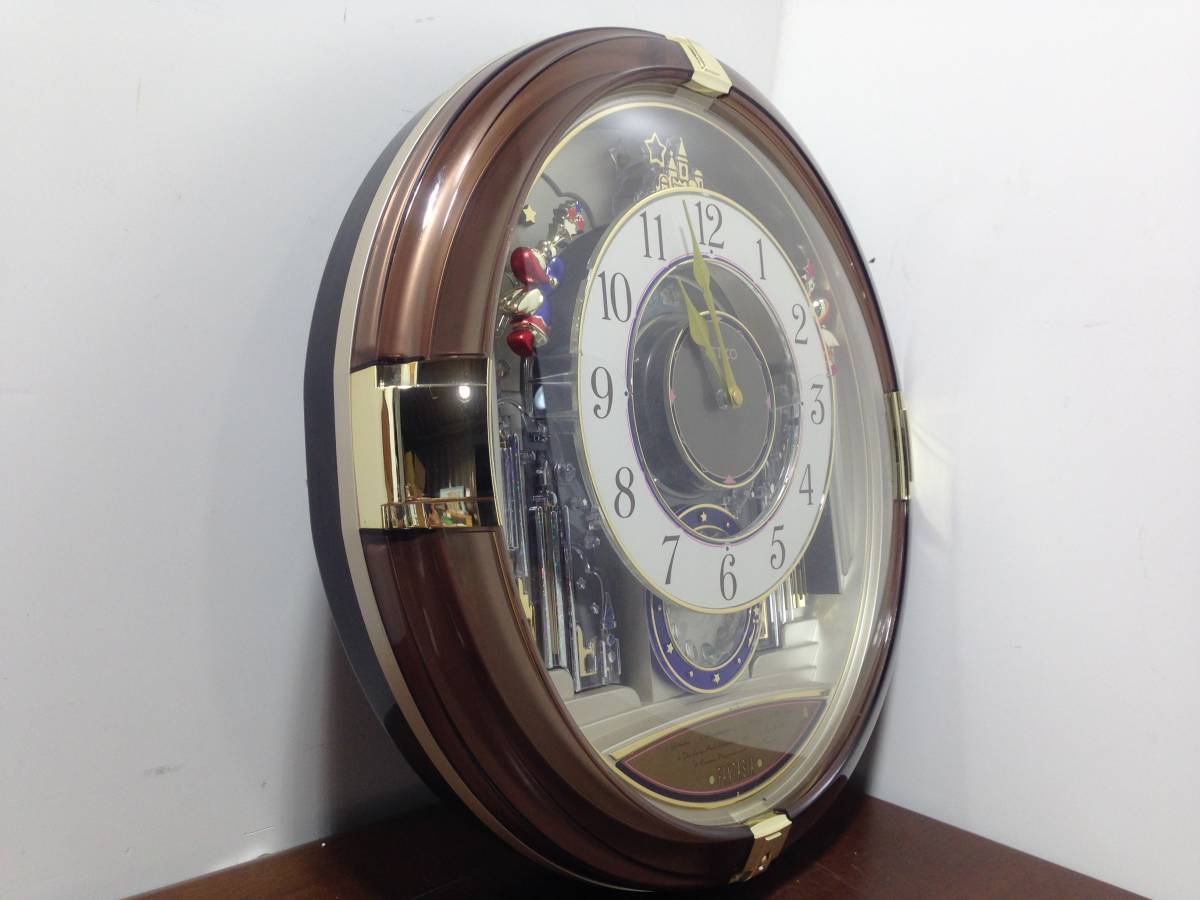 ♪SEIKO セイコー♪RE549G FANTASIA ファンタジア からくり時計 壁掛け時計 時計 掛け時計 アンティーク【中古/現状品 ...
