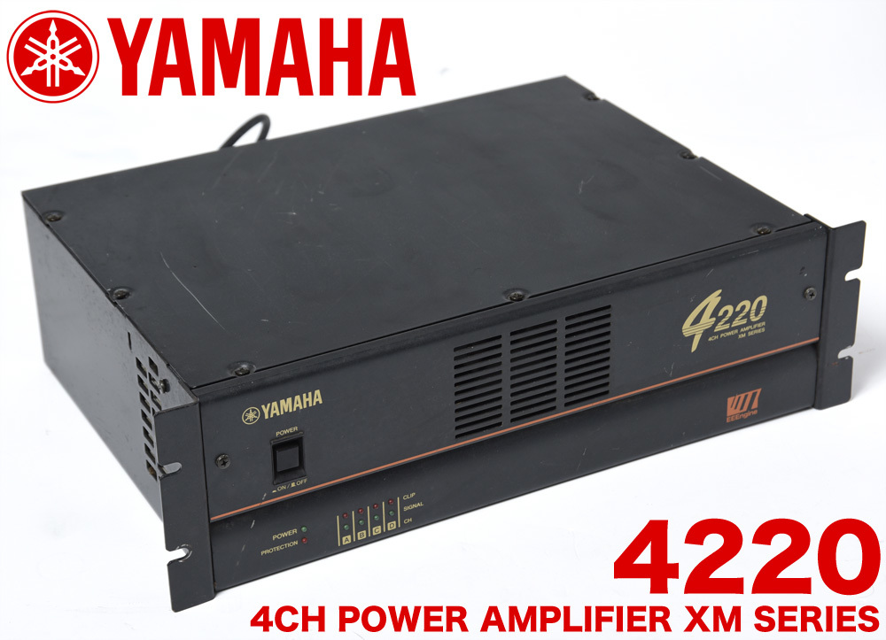 YAMAHA 4220 4CH POWER AMPLIFIER XM SERIES パワーアンプ 動作品 管理K75の落札情報詳細 ...