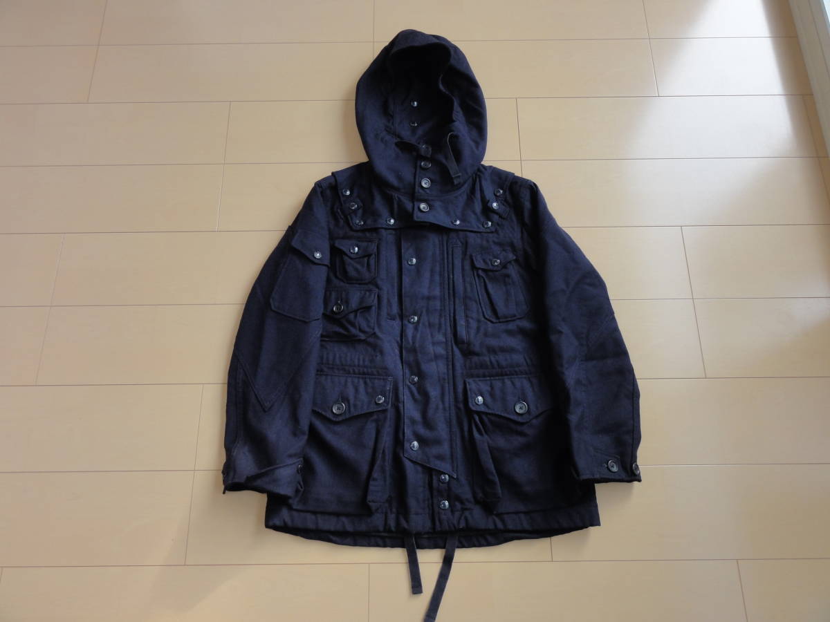 13FW ENGINEERED GARMENTS FIELD PARKA UNIFORM SERGE 定価95,550円 エンジニアードガーメンツ フィールドパーカー ユニフォームサージ XS ...