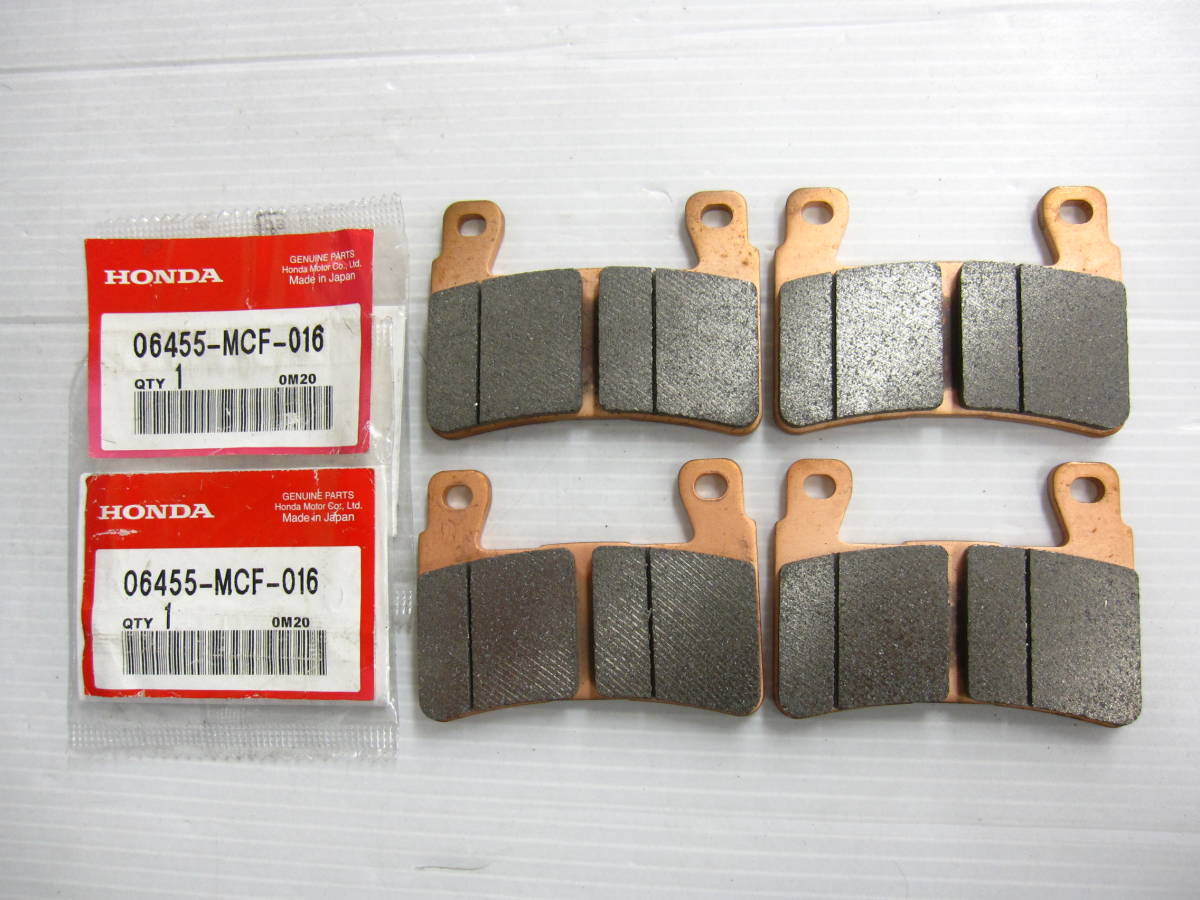 【新品】送料198円 ホンダ純正 左右フロントブレーキパッド 06455-MCF-016 CB400SF/SB CBR600RR CBR954RR CB1300SFニッシンキャリパーの落札情報 ...