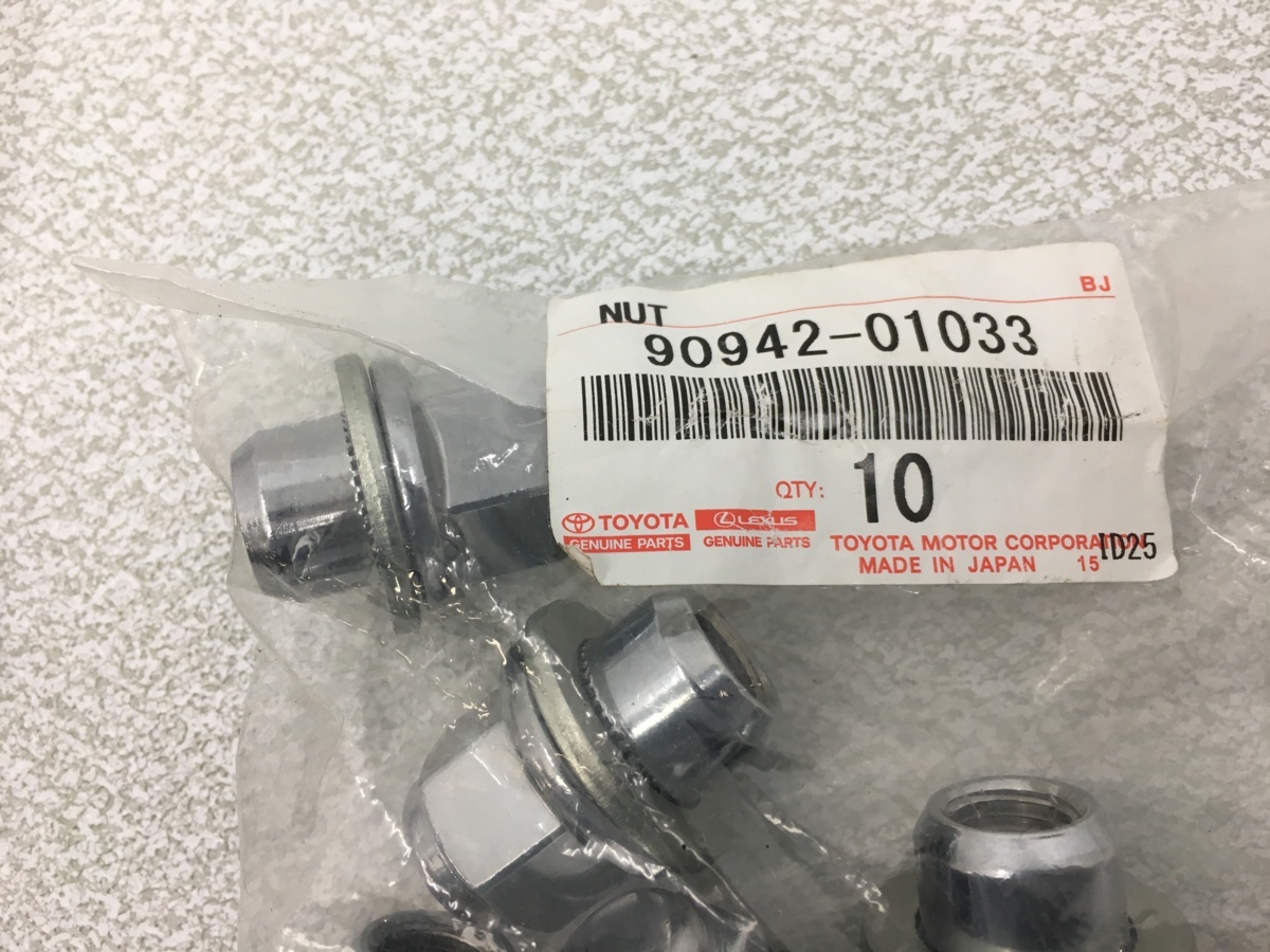 【新品】未使用 トヨタ 純正 M12X1.5 ナット 20本セット 90942-01033 37mm (B1206)の落札情報詳細 ...