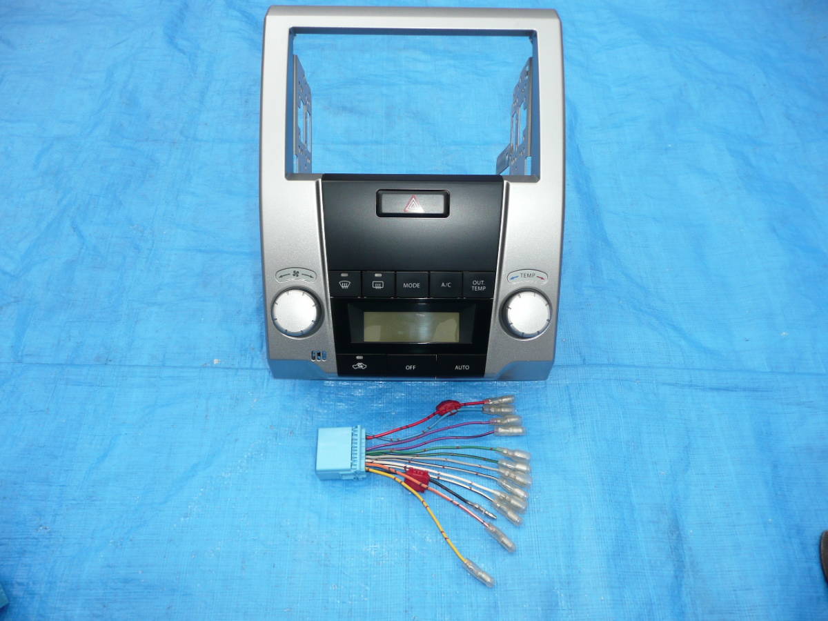 MH22、MH21 後期 ワゴンR RR オートエアコン車 純正 2DIN オーディオ パネル 金具、ハーネス、ハザードSW付 動確済の落札 ...