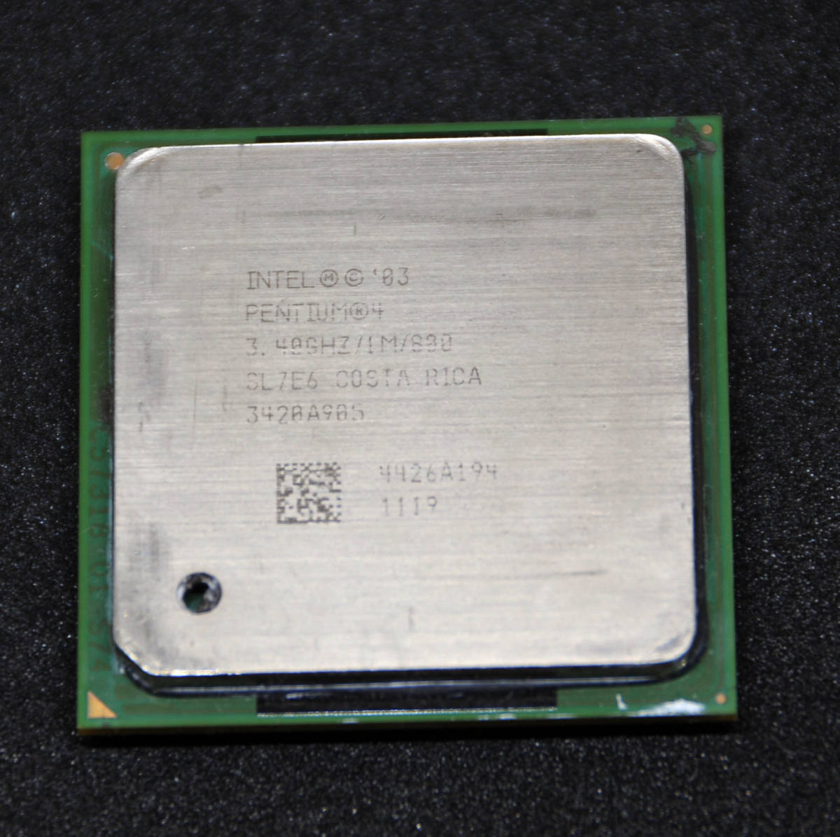 中古 INTEL SOCKET 478 PENTIUM 4 3.40GHz/1M/800 PRESCOTT SL7E6 動作品 の落札情報詳細 ...