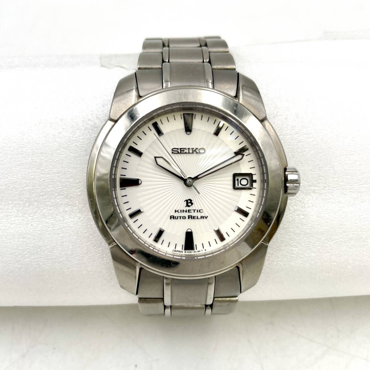 セイコー SEIKO Brightz KINETIC AUTO RELAY TITANIUM 5J22-0D40 ブライツ キネテック チタン 腕時計 動作確認済み E16-1810 の落札 ...