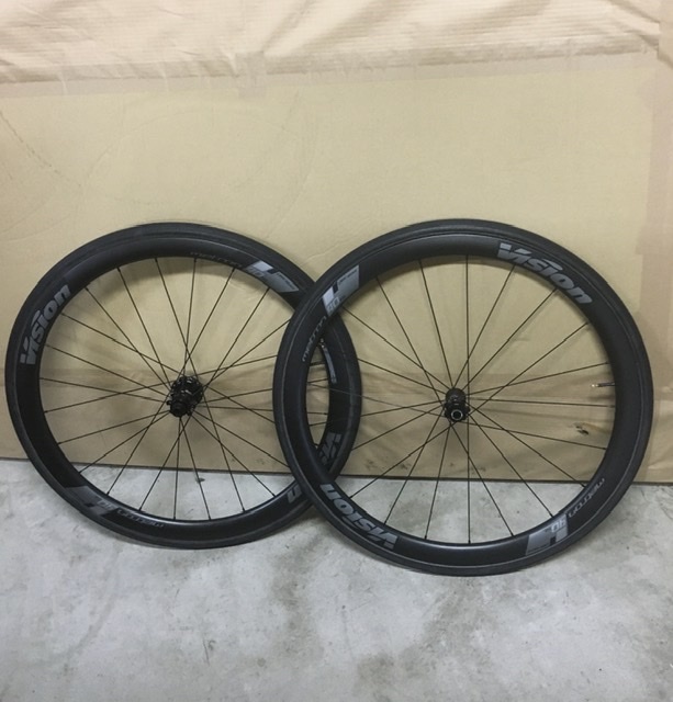 Vision/ヴィジョン METRON 40 SL DISC メトロン 40 SL ディスク チューブラー カーボンホイール 前後セットの落札 ...