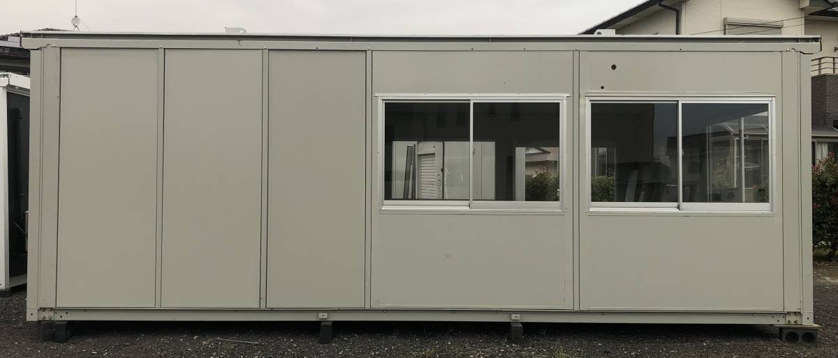 【やや傷や汚れあり （詳細）】三協 CT-72J 連建 9.64坪 ユニットハウス プレハブ 事務所 店舗 親子ドア 両開き 売切り の落札情報詳細| ヤフオク落札価格情報 オークフリー