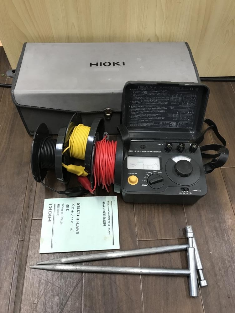 HIOKI 3143 EARTH HITESTER 日置 アースハイテスター デジタル 接地抵抗計 アース テスター の落札情報詳細 ...