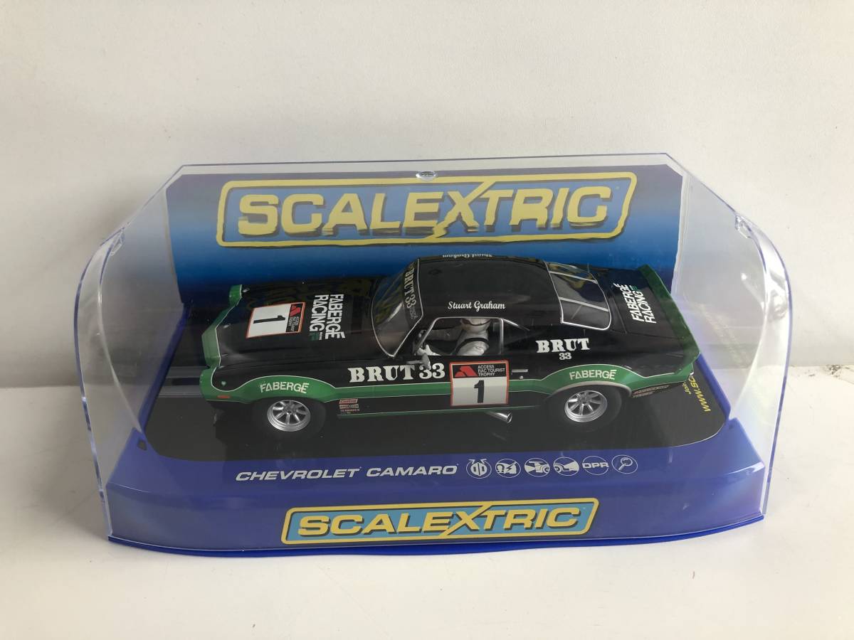【未使用】⑮C43 SCALEXTRIC スケーレックストリック スロットカー C3612 Chevrolet Camaro 1970 No.1 Stuart Graham ミニカー 車 模型 ...