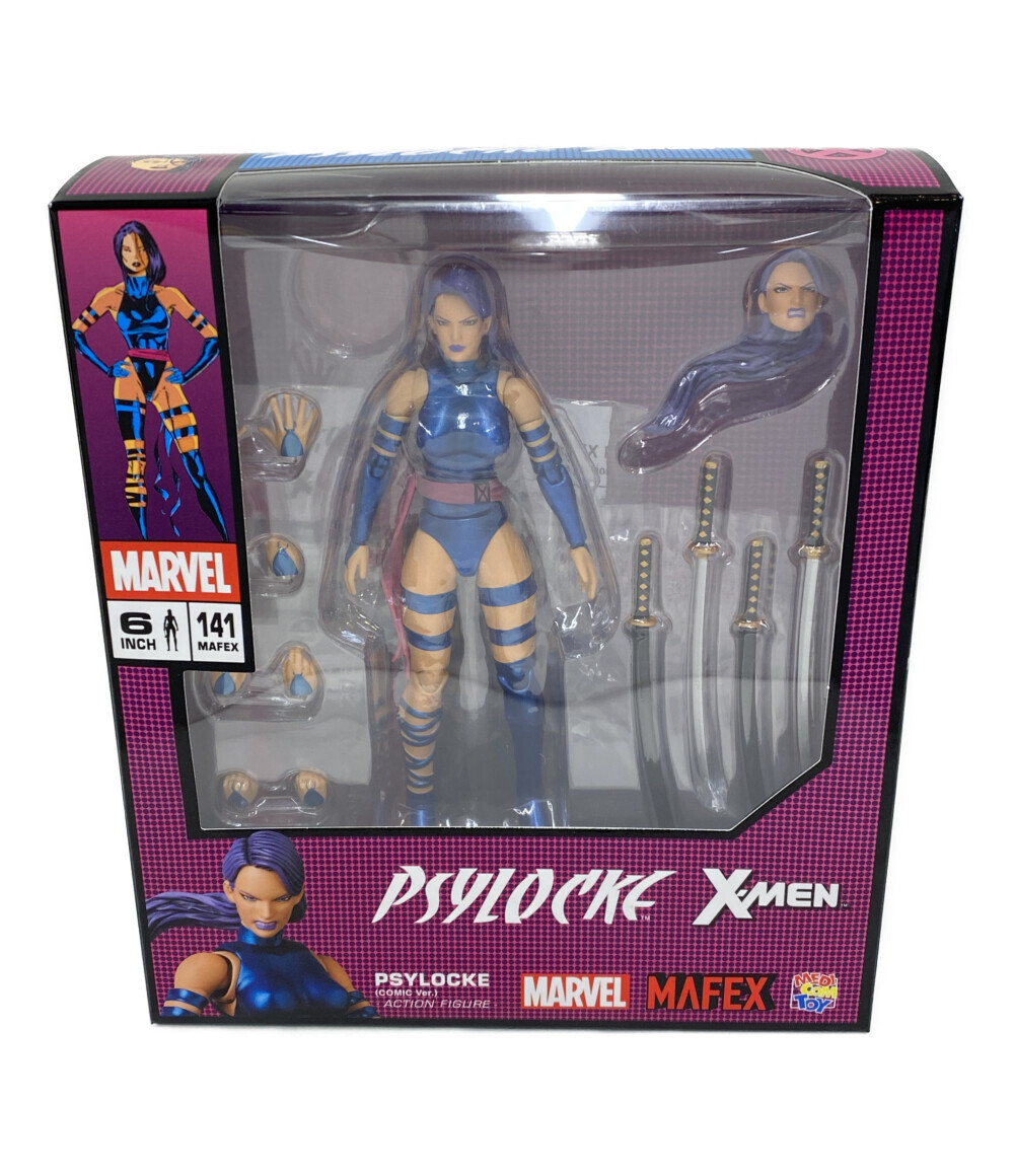【目立った傷や汚れなし】美品 アクションフィギュア X-MEN PSYLOCKE COMIC Ver. MAFEX No.141 メディコム ...