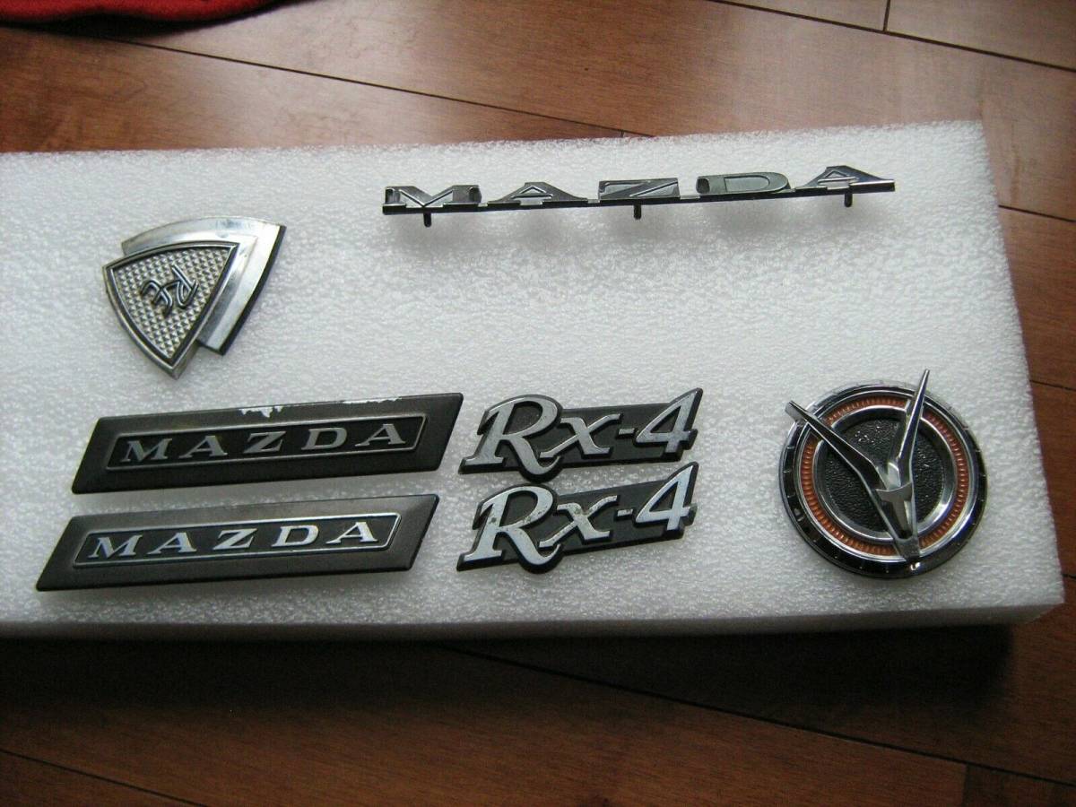 【やや傷や汚れあり】1970s mazda emblem lot - rx -2 rx 3 rotary wagon cosmos ...