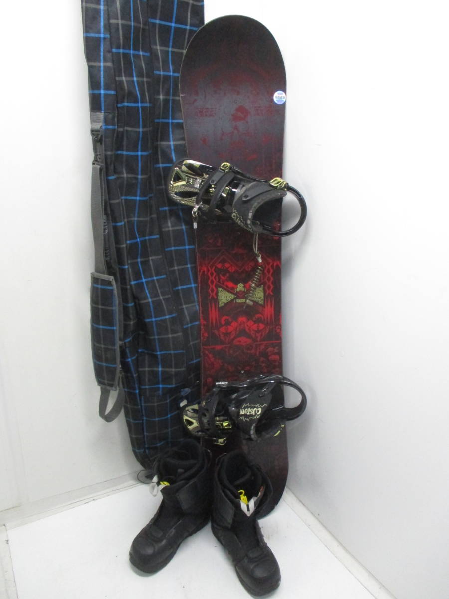 【やや傷や汚れあり】豪華セット ALLバートン BURTON DEUCE 153/CUSTOM YO!/MOTO 28.5cm メンズ ...