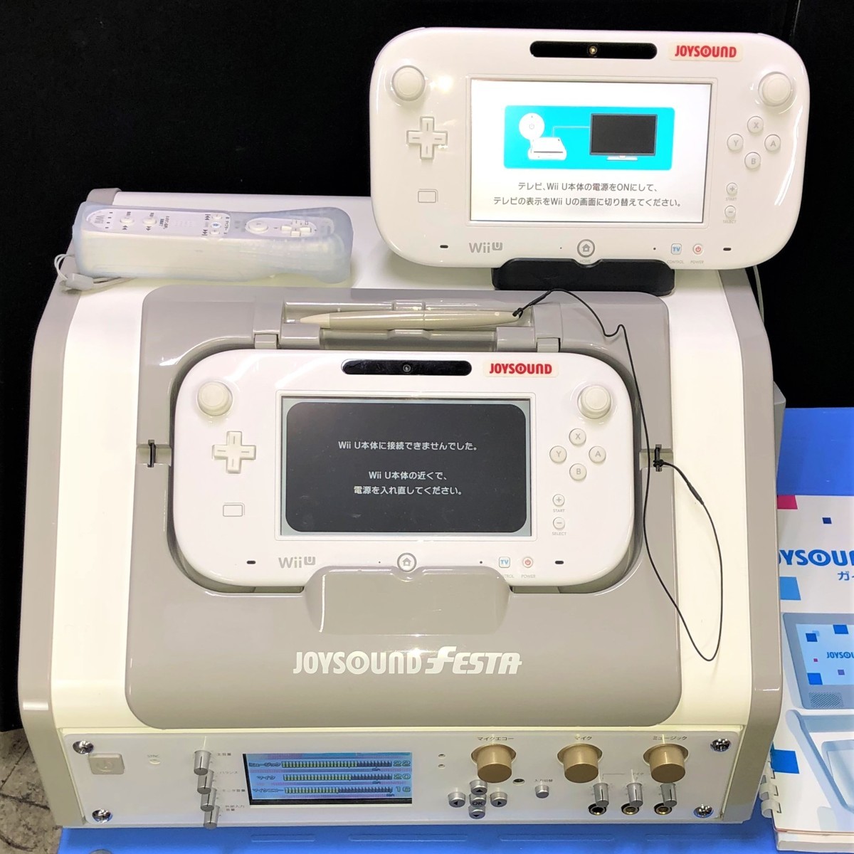 【目立った傷や汚れなし】★☆送料無料/ジョイサウンド/JOYSOUND/FESTA/フェスタ/JS-FWP/Wii u（WUP-010）2台 ...