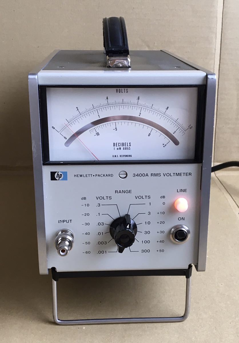 【やや傷や汚れあり】HP 3400A RMS VOLTMETER ボルトメーターの落札情報詳細 - ヤフオク落札価格検索 オークフリー