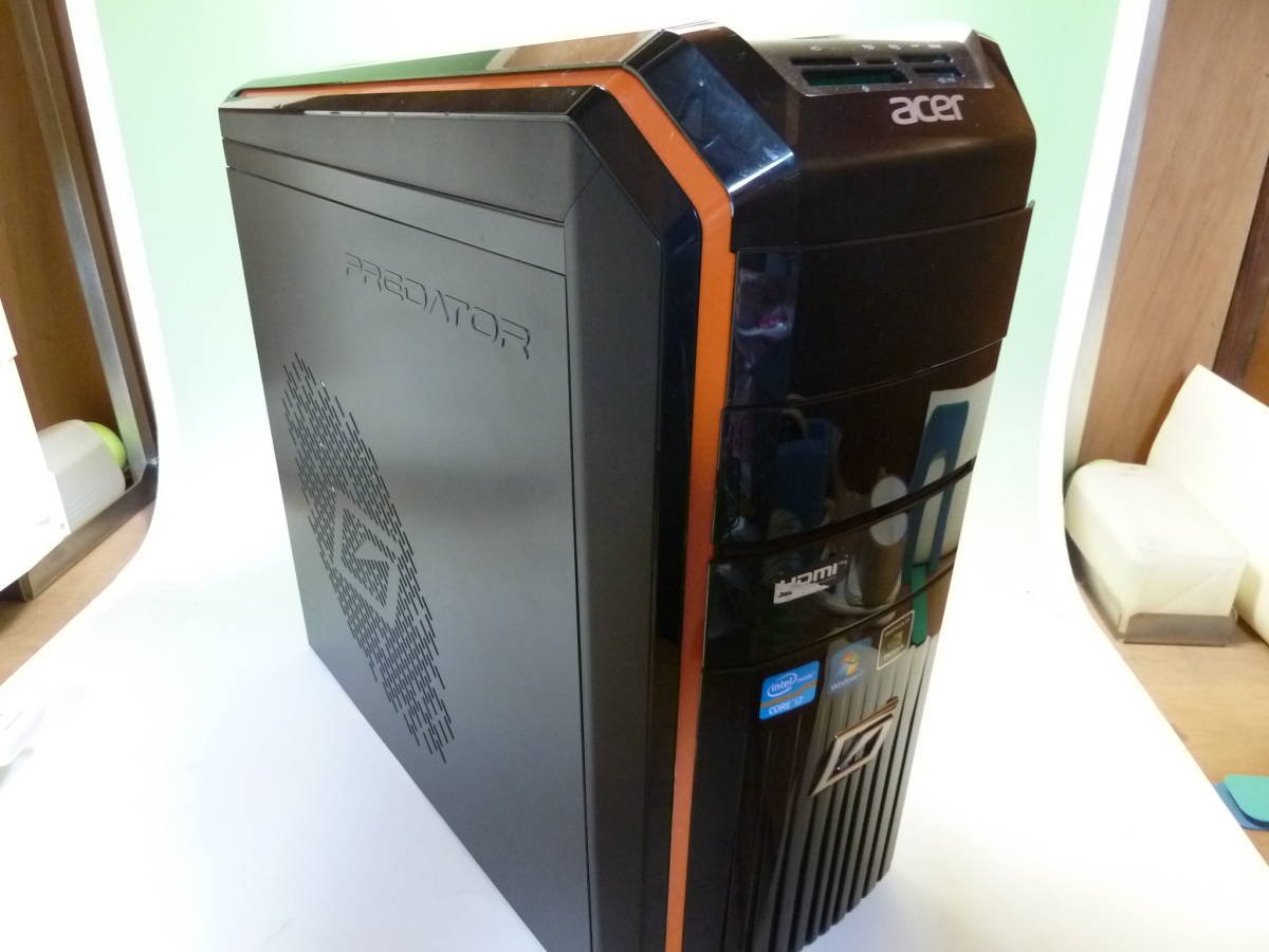 【全体的に状態が悪い】 Acer Predator G3620 デスクトップパソコン 本体のみ インテル Core i7-3770 ジャンクの ...