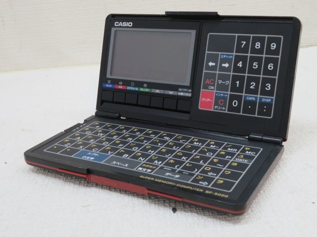 動作品 レトロな電子手帳 CASIO SUPER MEMORY COMPUTER DK-1100 BK 電子辞書、電話帳、メモ、スケジュール、カレンダー、計算 の落札情報詳細| ヤフオク落札 ...