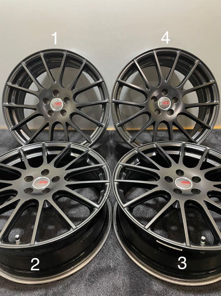 【目立った傷や汚れなし】ENKEI製 Creative Direction KE04 18インチ 7J +48 100 5H アルミホイール ...