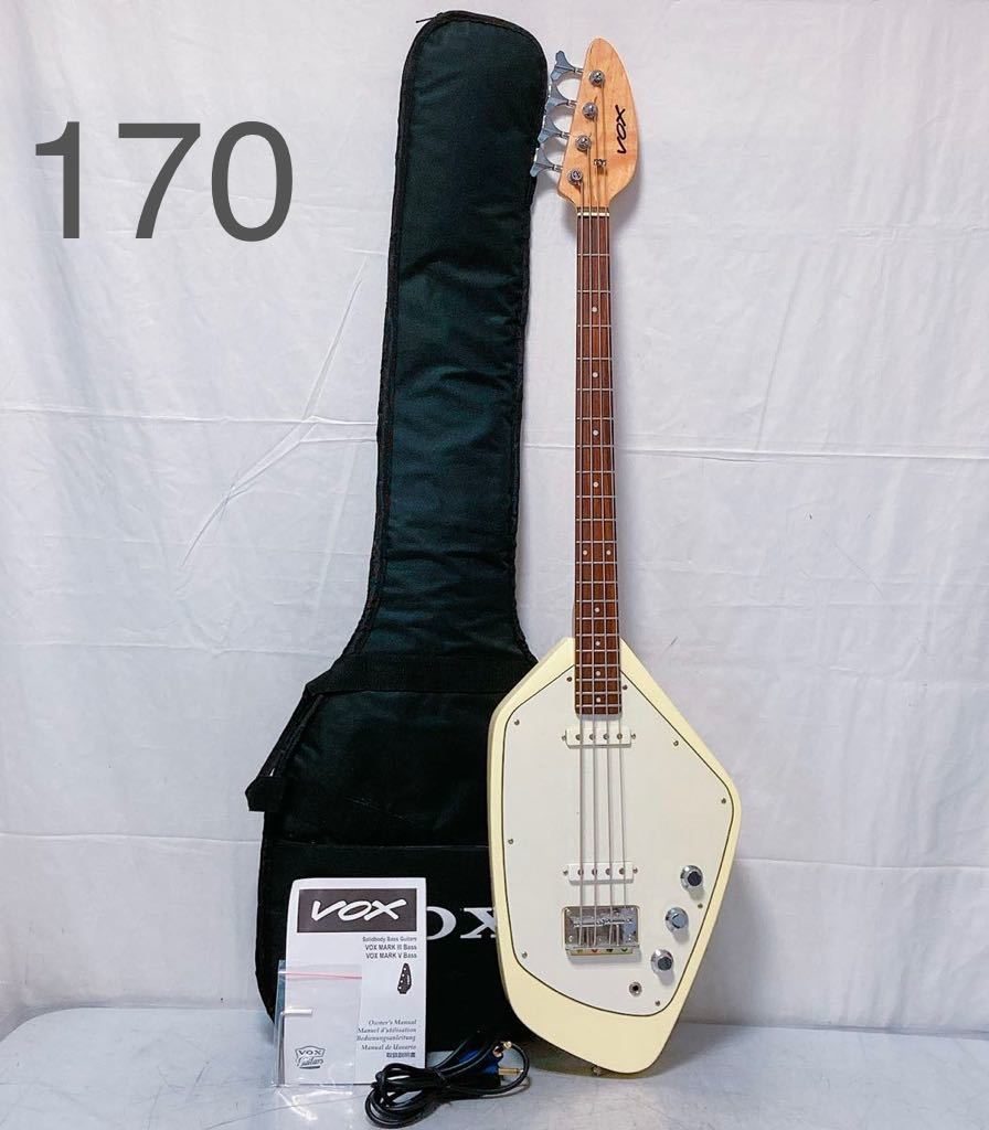 【傷や汚れあり】7A9 VOX ヴォックス エレキベース V-MK5-B MARK V BASS White ホワイト 弦長79 ナット幅3. ...