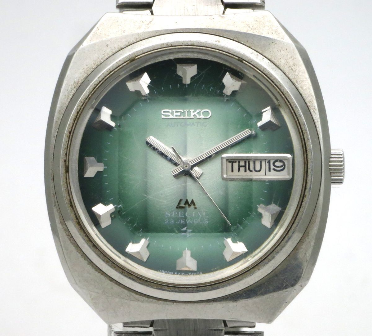 ☆SEIKO LM LORD MATIC SPECIAL セイコー ロードマチック スペシャル メンズ腕時計 自動巻 25石 5216-6020 カットガラス ブルー文字盤 の落札情報詳細 ...