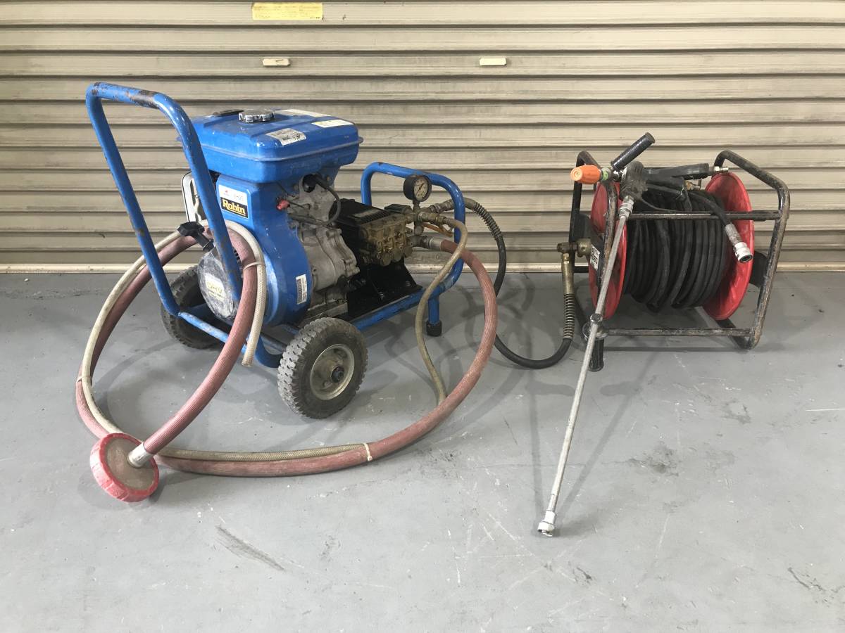 【傷や汚れあり】【神戸売切★引取限定】セイワ SEIWA ジェットクリーン JC-150GL 8.5ps 高圧洗浄機 ロビン EH25B エンジン始動可 ガソリン ホース類付属の落札情報詳細 ...