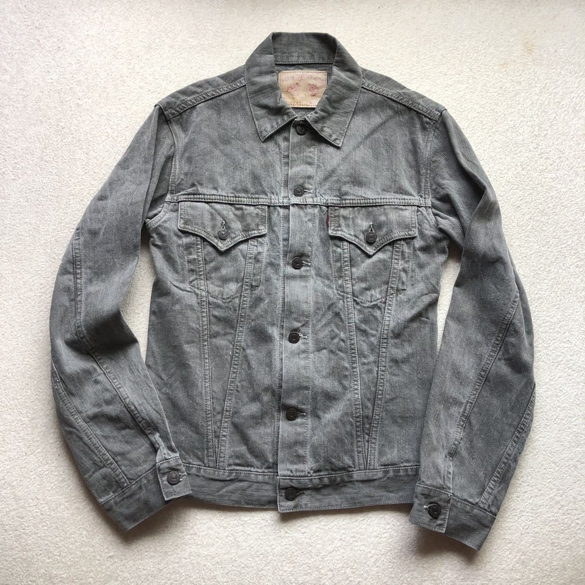 【目立った傷や汚れなし】FULLCOUNT FULL COUNT フルカウント ロット2345 TIGHT FIT Denim Jacket ブラックデニム ジャケット Gジャン 42 墨黒の ...