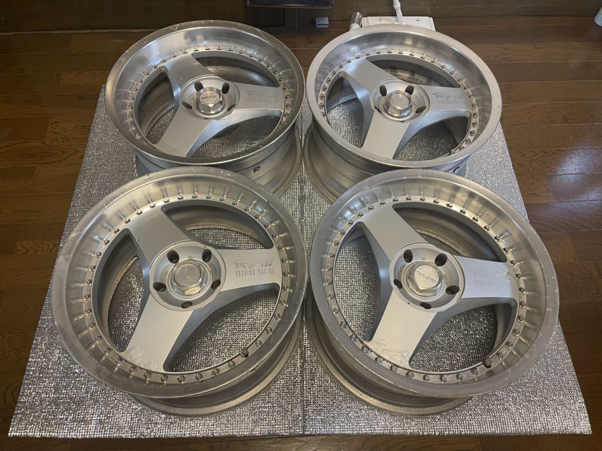 【傷や汚れあり】GTRサイズ 3ピース インパル IMPUL RS-3 HOSHINO RACING 17インチ 9J ET18 5穴114. ...