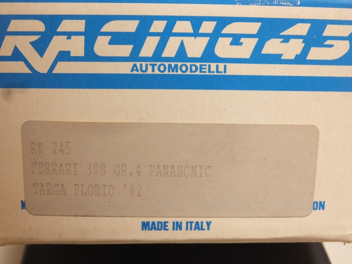 【未使用に近い】1/43 Racing43 メタルキット Ferrari 308 GR.4 Panasonic TargaFlorio ...