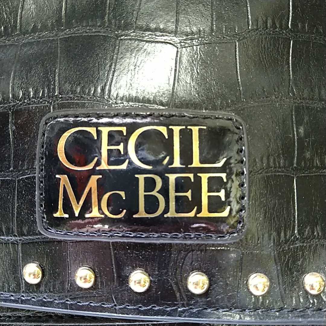 【未使用】セシルマクビー CECIL McBEE ショルダーバッグ レディースバッグ 大きめ 黒 新品未使用 ミラー付き の落札情報詳細 ...