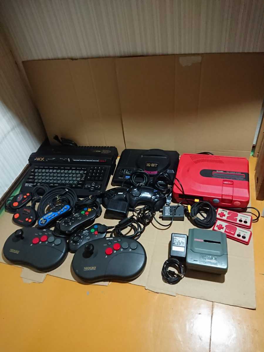 【全体的に状態が悪い】msx2+ ツインファミコン STUDY BOX メガドライブ Panasonic SHARP SEGA まとめて ...