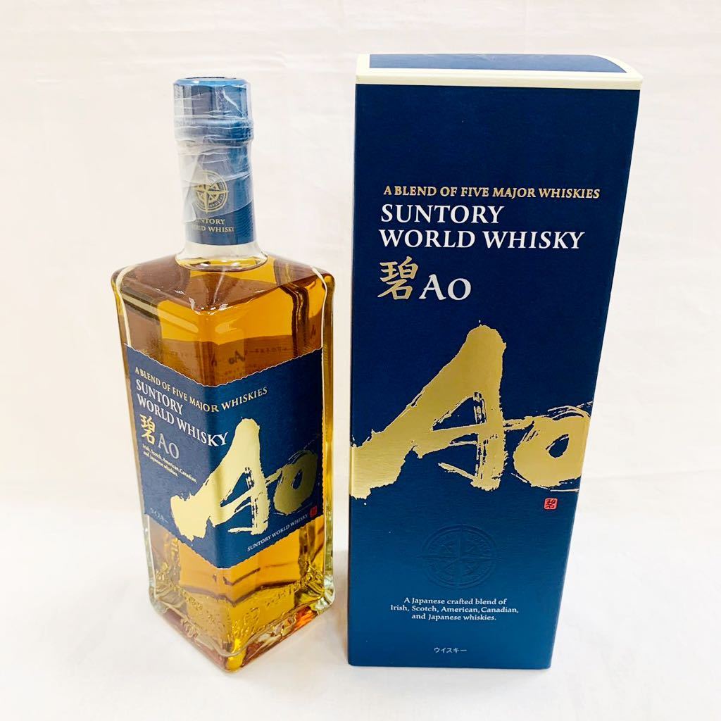 【未使用に近い】★1円スタート★サントリー SUNTORY WHISKY 箱付き アオ AO ウイスキー 人気 未開栓 700ml 43% ワールドウイスキー ブレンデッドウイスキー の落札 ...