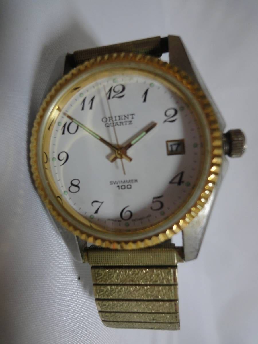 【やや傷や汚れあり】ORIENT QUARTZ SWIMMER 100 UG1Q M3 サメ シャーク オリエント クォーツ スイマー メンズ ...