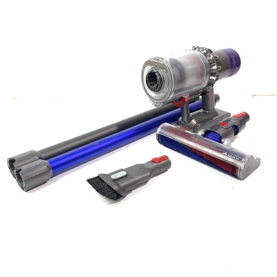 【全体的に状態が悪い】dyson SV15 コードレスクリーナー 純正充電スタンド(ACアダプター付き)/中間パイプ/アタッチメント付き ...