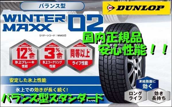 【未使用】今シーズン入荷品！ 4本SET 正規品 2022年製 ダンロップ ウインターマックス02 WINTER MAXX WM02 215/55R17 94Q 215/55-17の落札情報 ...