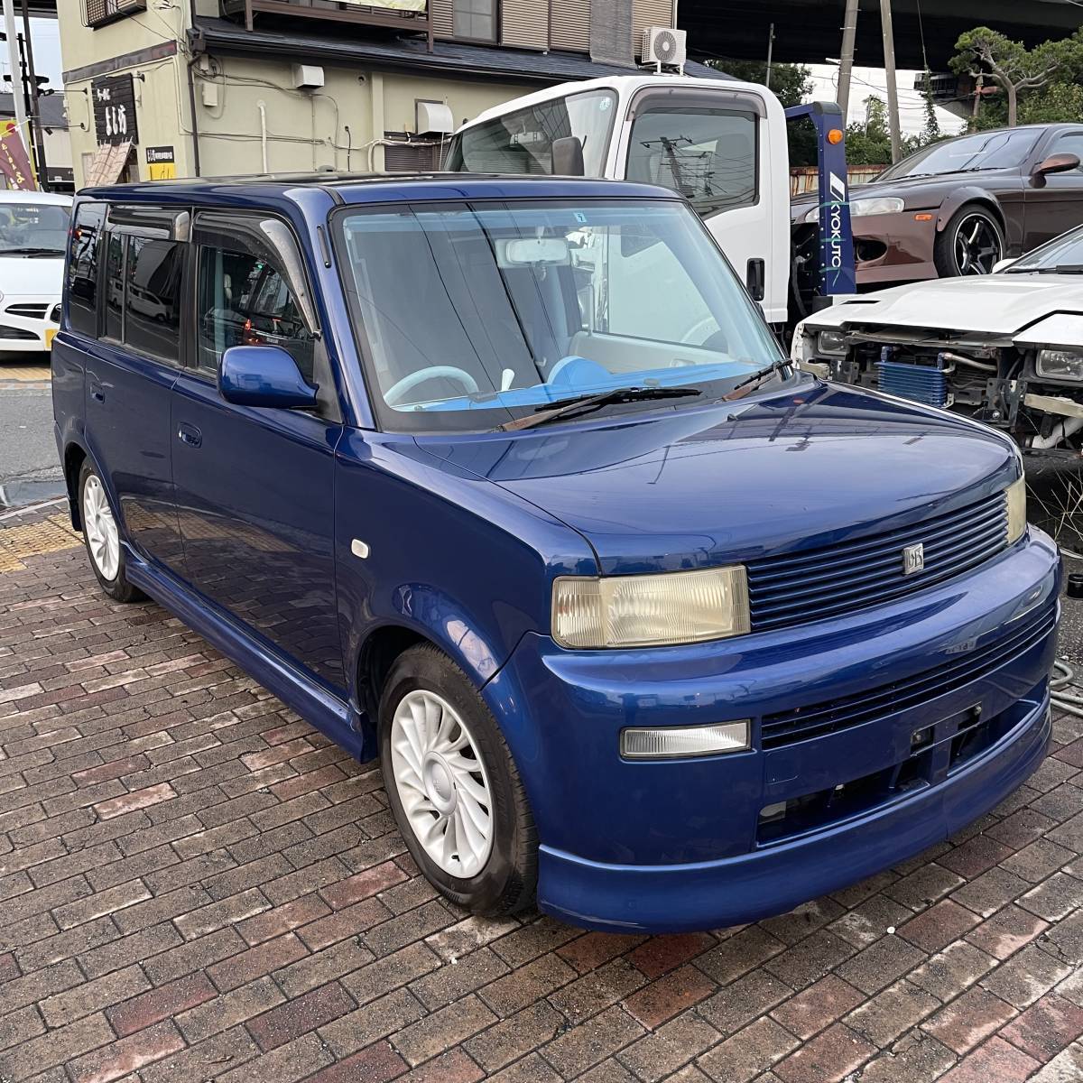 【走行距離 62,406 km】【神奈川】トヨタ bB 62406km GH-NCP31 1.5 H12 カスタム車両 ブルー オーディオ ...