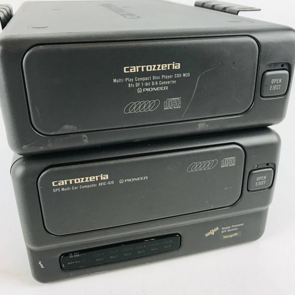 【やや傷や汚れあり】h1285 PIONEER パイオニア カロッツェリア CDチェンジャー CDX-M30 VIC-G10 カーナビ カー用 ...