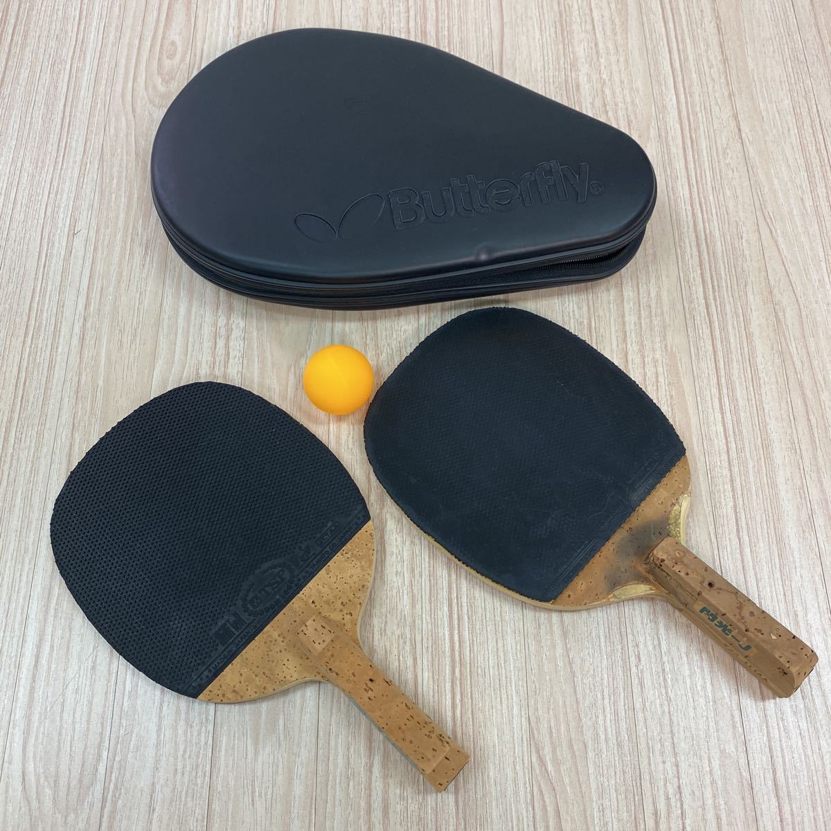 【やや傷や汚れあり】457 Butterfly TAMASU バタフライ 卓球 ラケット 卓球ラケット タマス J.T.T.A.A. ケース ...