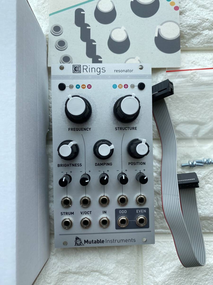 【目立った傷や汚れなし】Mutable Instruments Rings （生産完了品・最後の1点）物理音源 レゾネーター ユーロラック ...