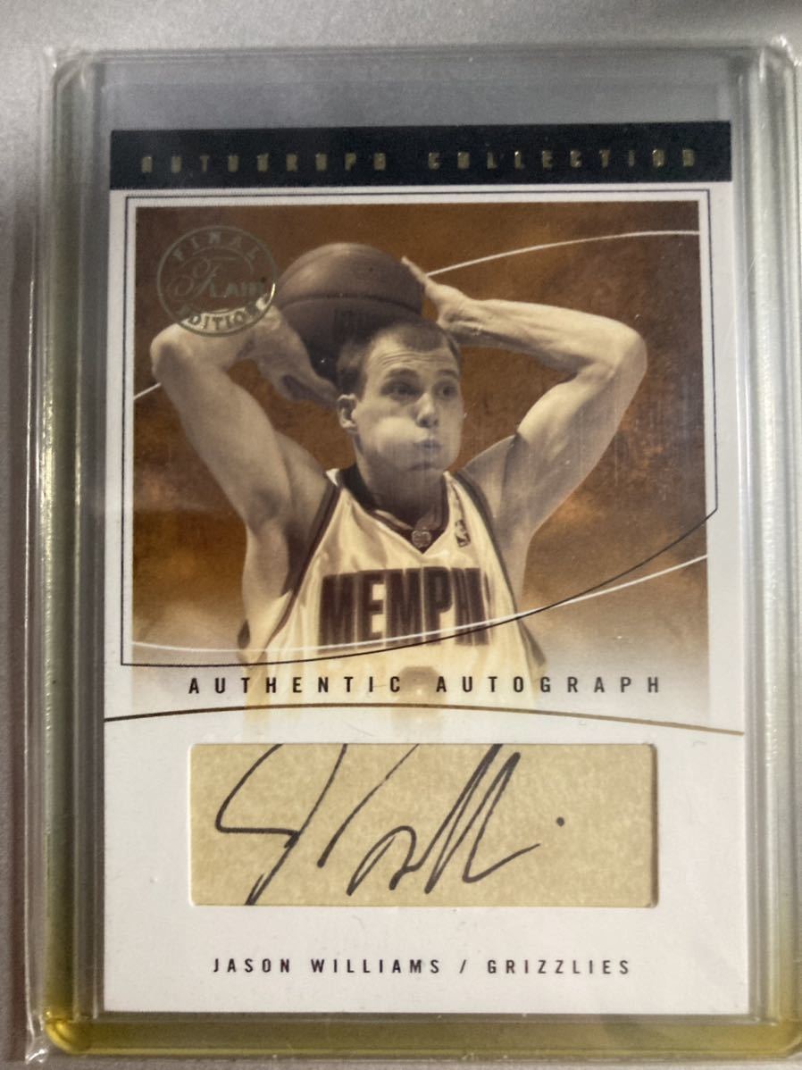 【目立った傷や汚れなし】02/25 Jersey Number!! Jason Williams Auto Flair Final ...